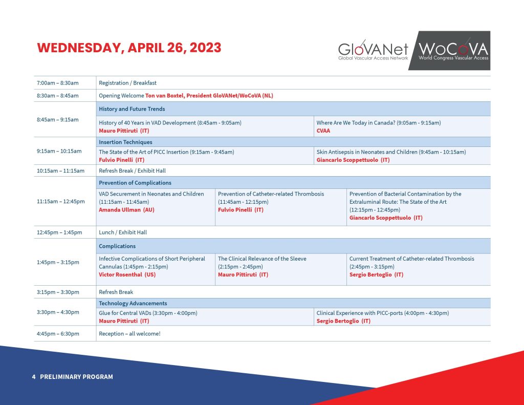 CVAA / WoCoVA Special Event - GloVANet